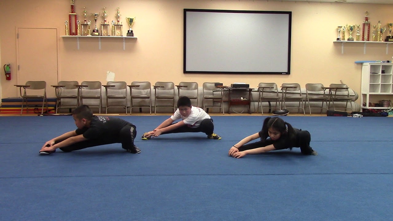 Stretching the Crouch Stance (Right Side) 右仆步压腿 - YouTube