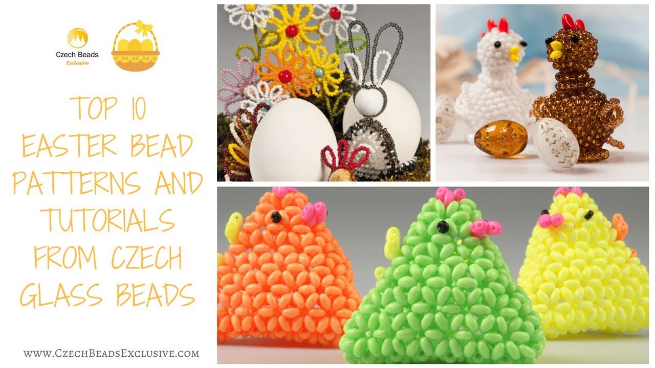 Top 10 Easter Bead Patterns and Tutorials from Czech Glass Beads - YouTube