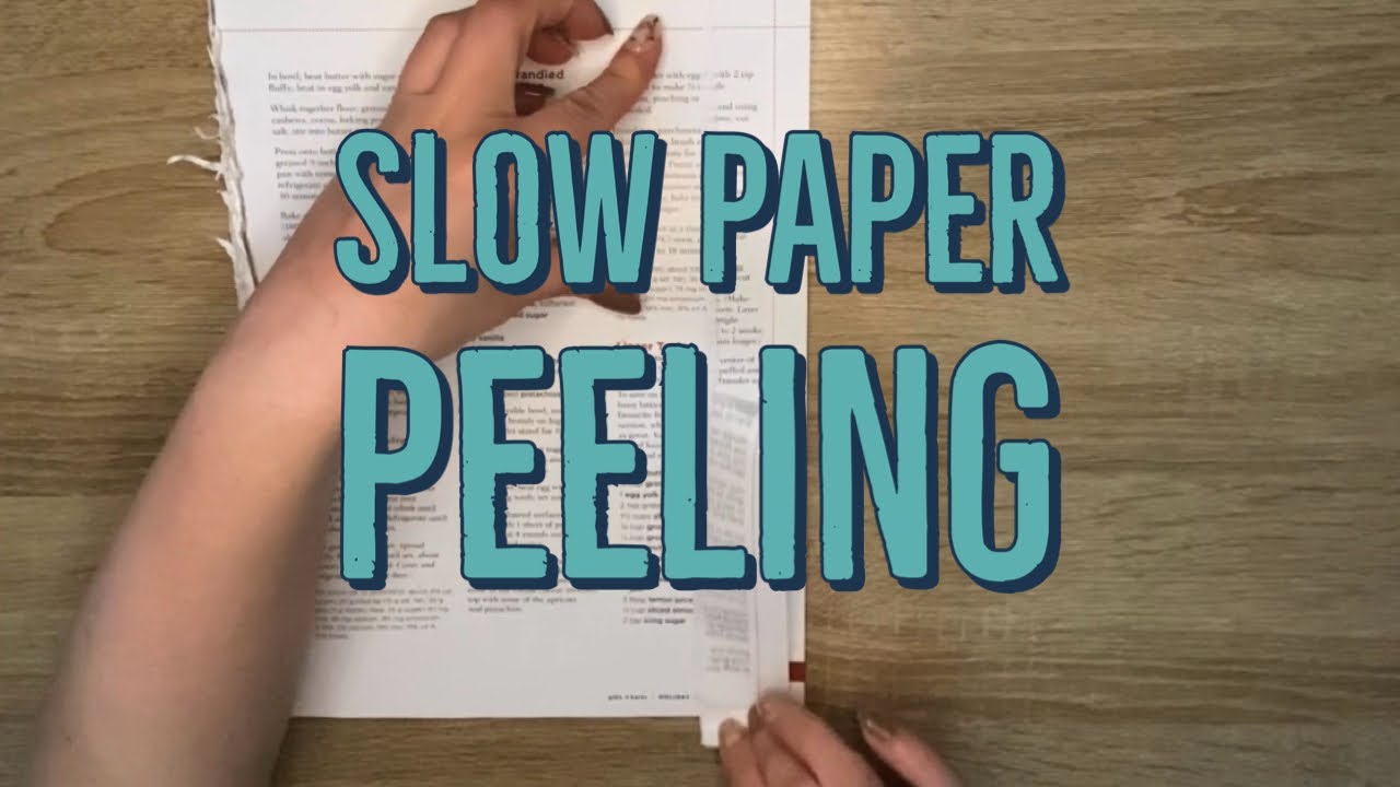 Slow Paper Peeling - YouTube