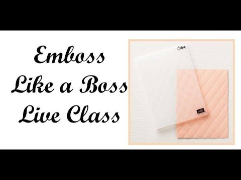 10 Ways to Emboss Like a Boss using the Big Shot & Embossing Folders ...