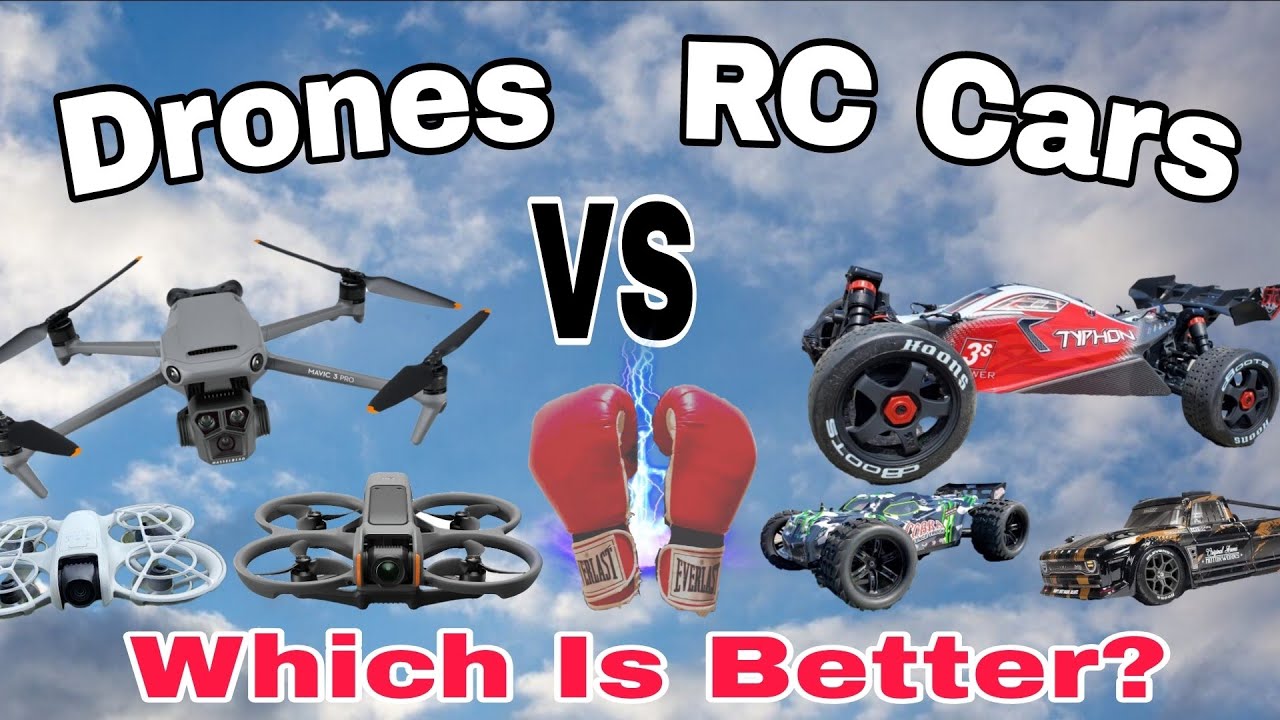 Drones VS RC Cars (Dji NEO, Dji Air 3s, Arrma infraction, Arrma typhon ...