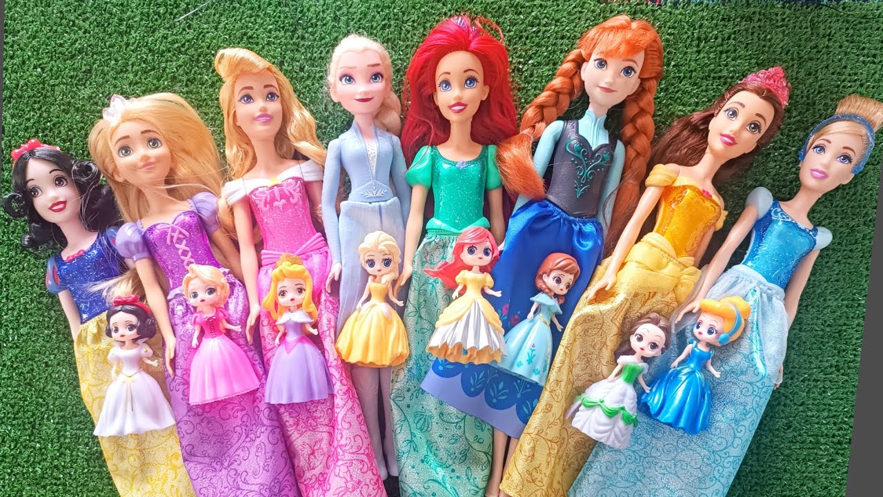 ASMR Unboxing Mattel Disney Princess Spin & Reveal Surprise Dolls ...