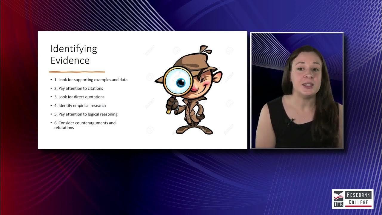 Unit 2 Theme 3 Reading for Academic Purposes & Identifying Evidence ...