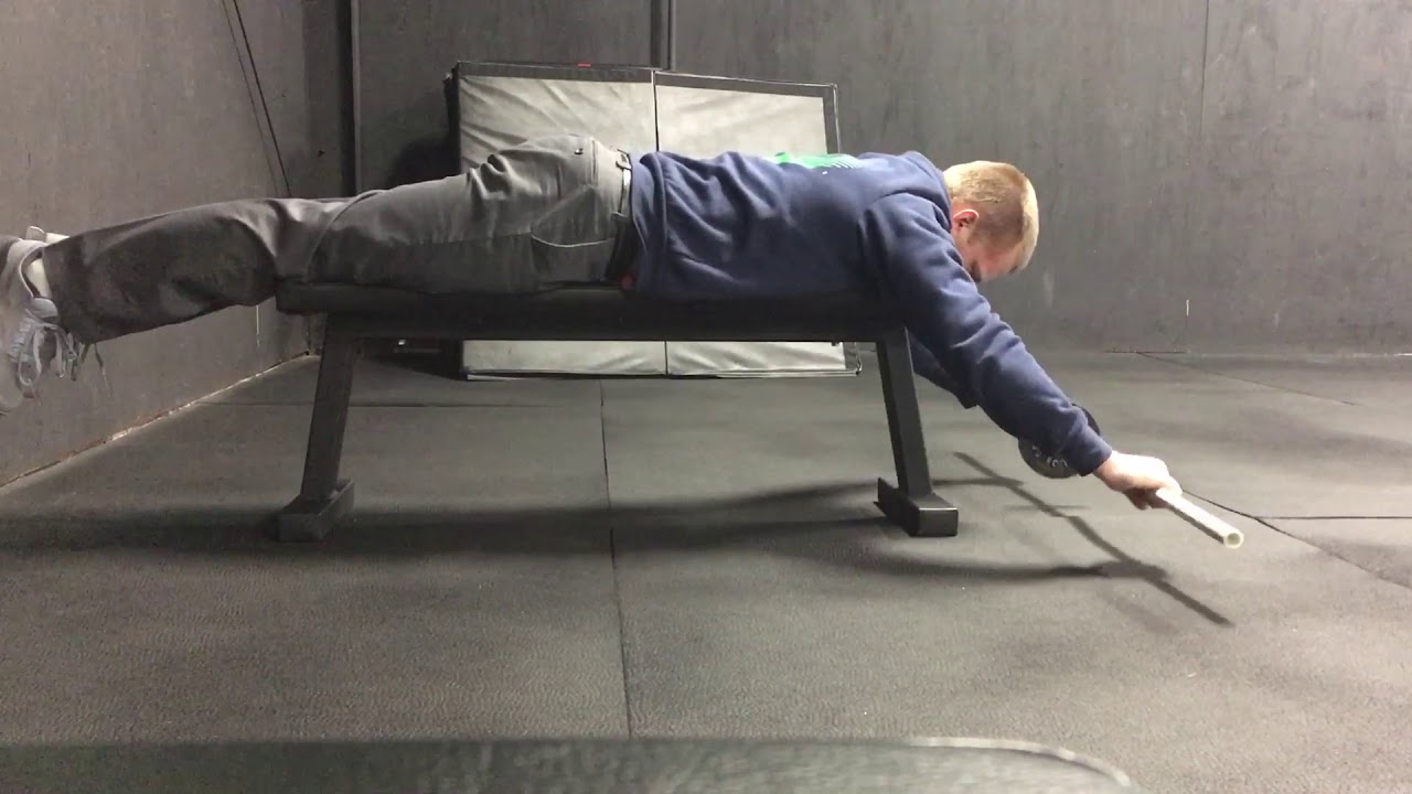 Prone Shoulder Flexion - PVC - YouTube