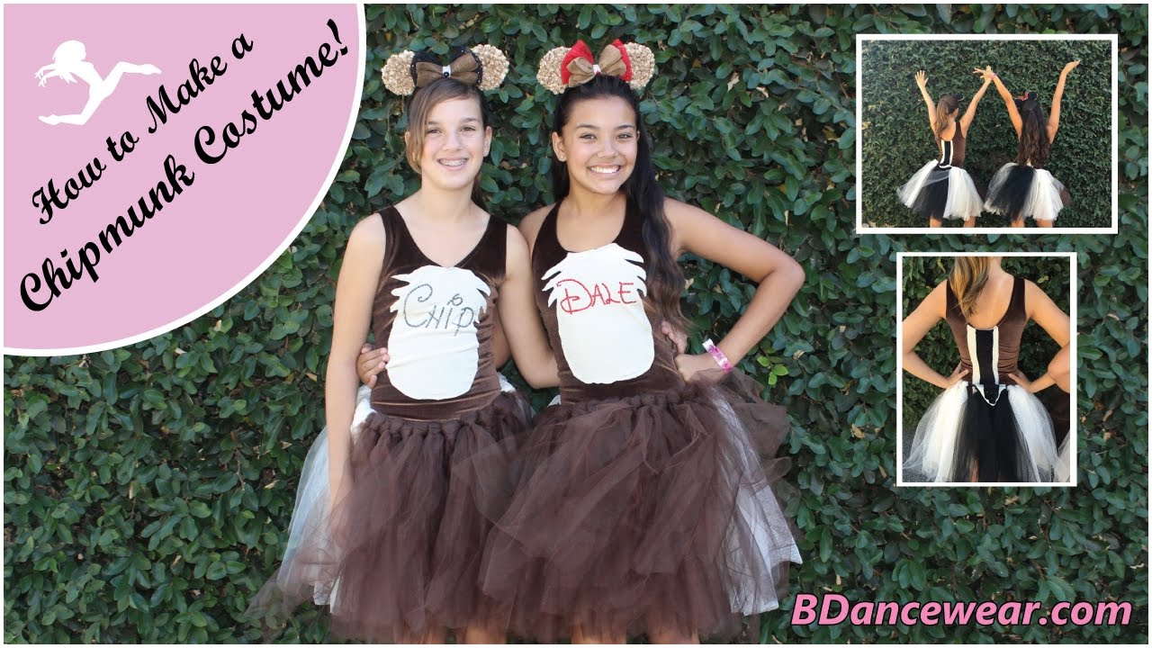 How to Make A Chipmunk Costume for Halloween - YouTube