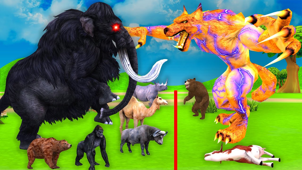 Animal Epic Battle | Giant Animal VS Mammoth | Ultimate Animal Battle ...