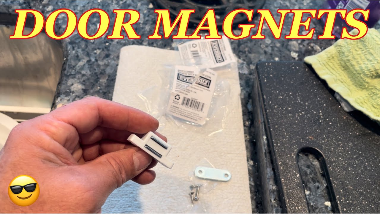 Cabinet Door Magnets Installation - YouTube
