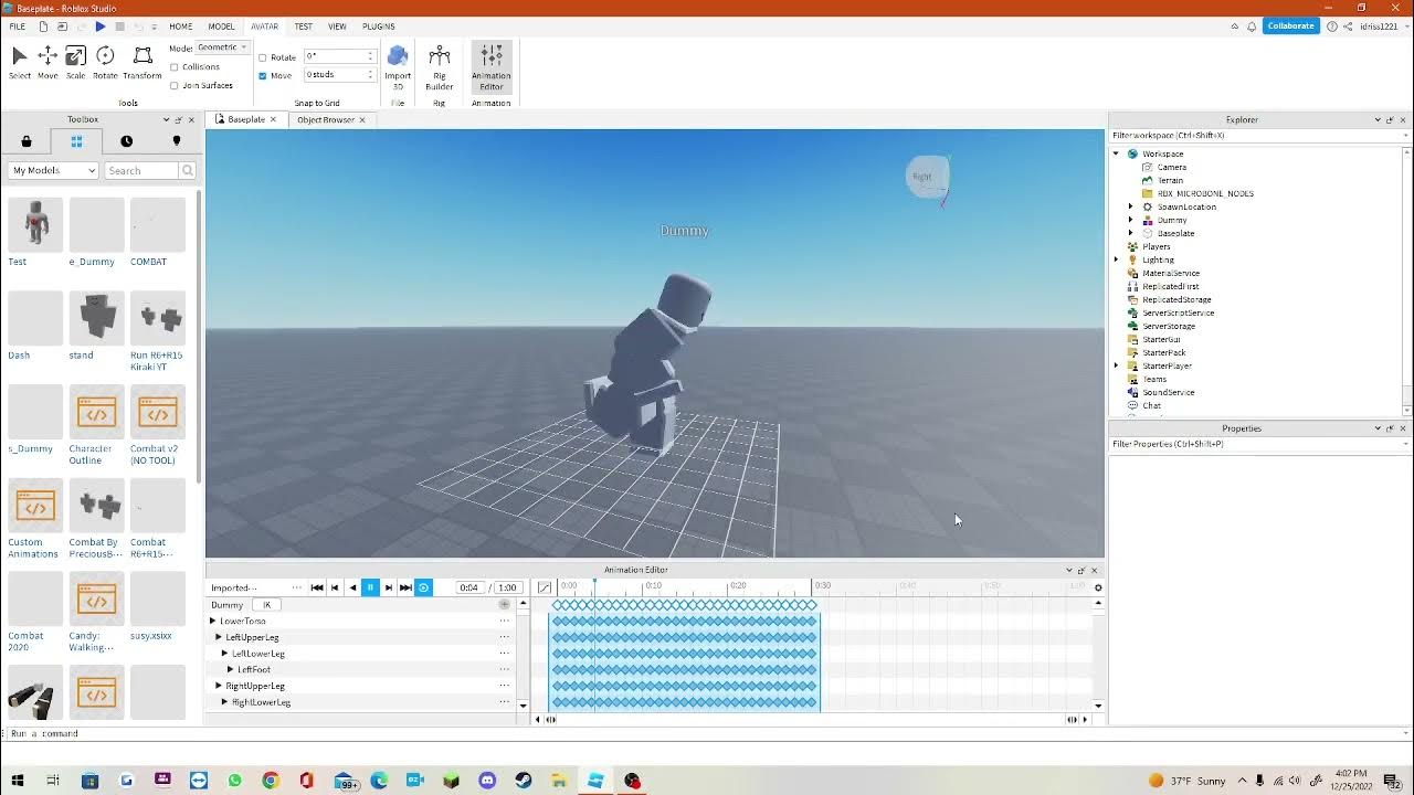 Run animation (Roblox) - YouTube