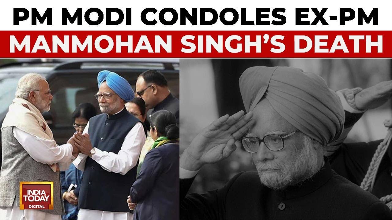 PM Narendra Modi Condoles Ex-PM Manmohan Singh's Death | Manmohan Singh ...