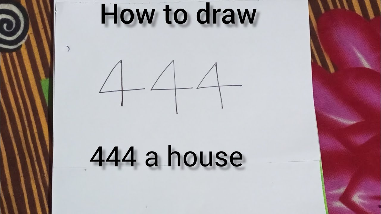 444 with How To draw a House|| a castle easily || Simple drawing ...