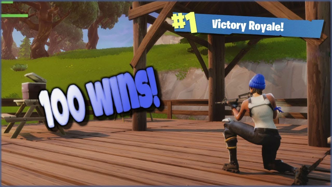 my 100th win on Fortnite : Battle Royale! - YouTube