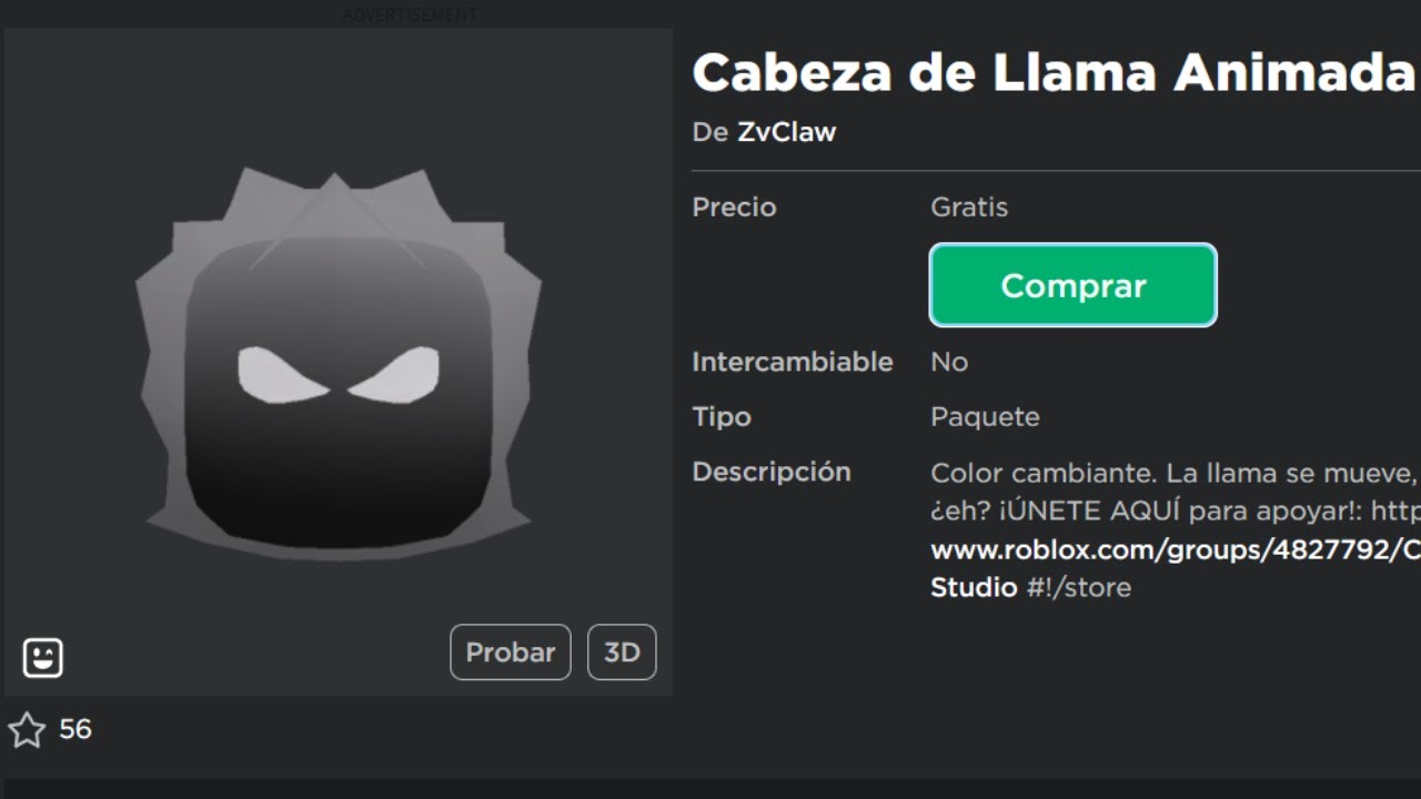 COMO CONSEGUIR Cabeza de Llama Animada COMPLETAMENTE GRATIS EN ROBLOX ...