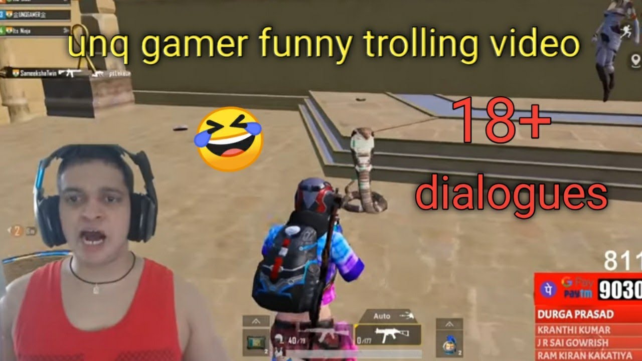 ||Unq gamer strictly 18+ funny trolling dialogues||in Telugu|| - YouTube