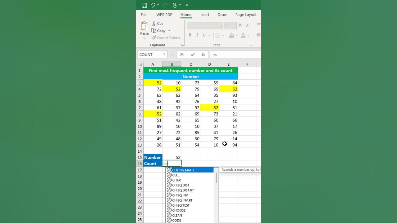 Find Most Frequent Number It s Count In Excel YouTube find-most-frequent-number-it-s-count-in-excel-youtube