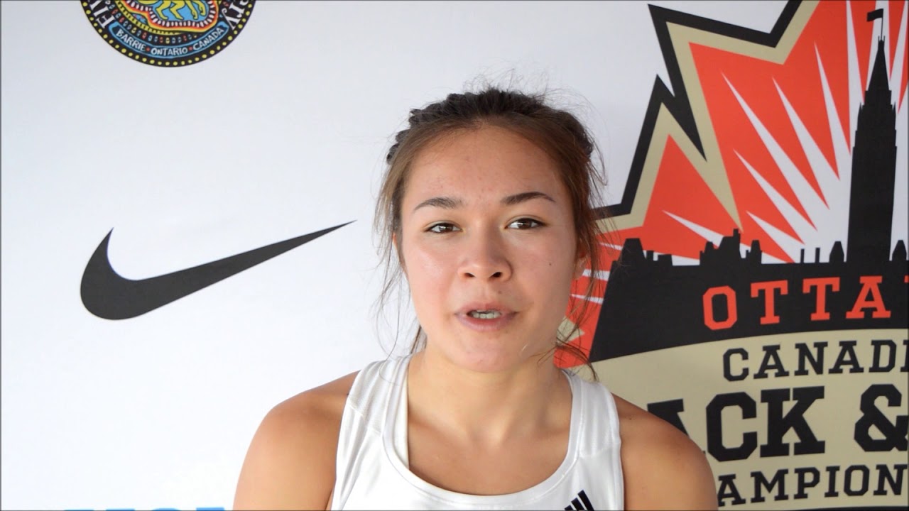 Catherine Léger, vice-championne du Canada 400m U20 - YouTube