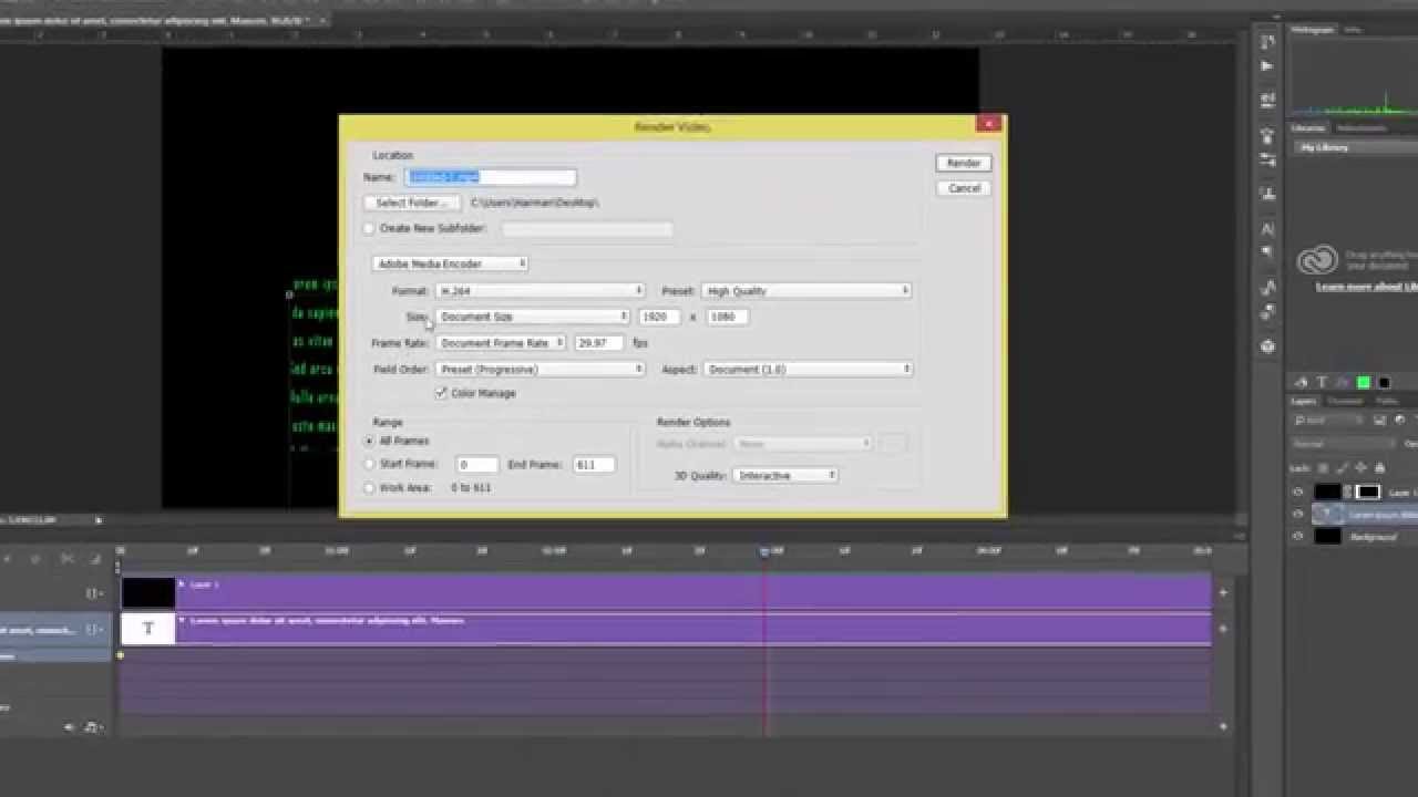 Episode 110, Rolling Credits Photoshop - YouTube