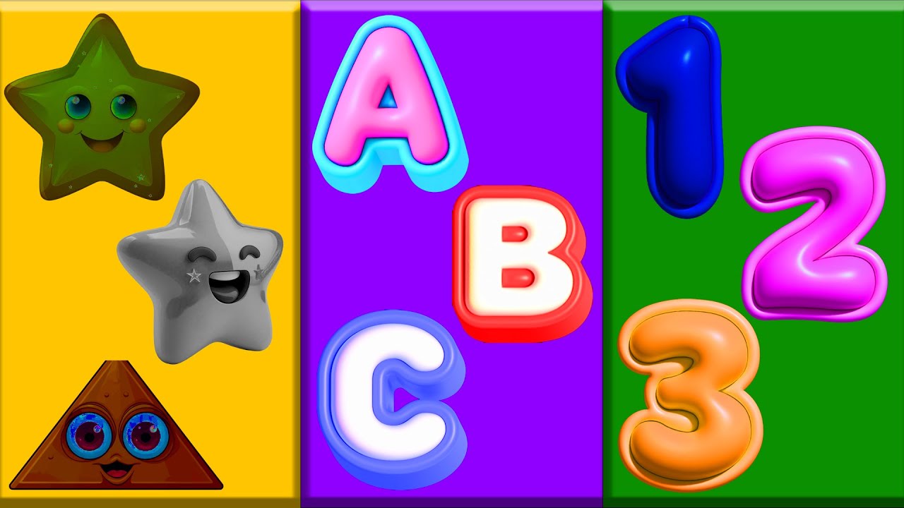 Learn ABC Phonics Shapes Numbers | Preschool Learning Videos For 3 Year ...