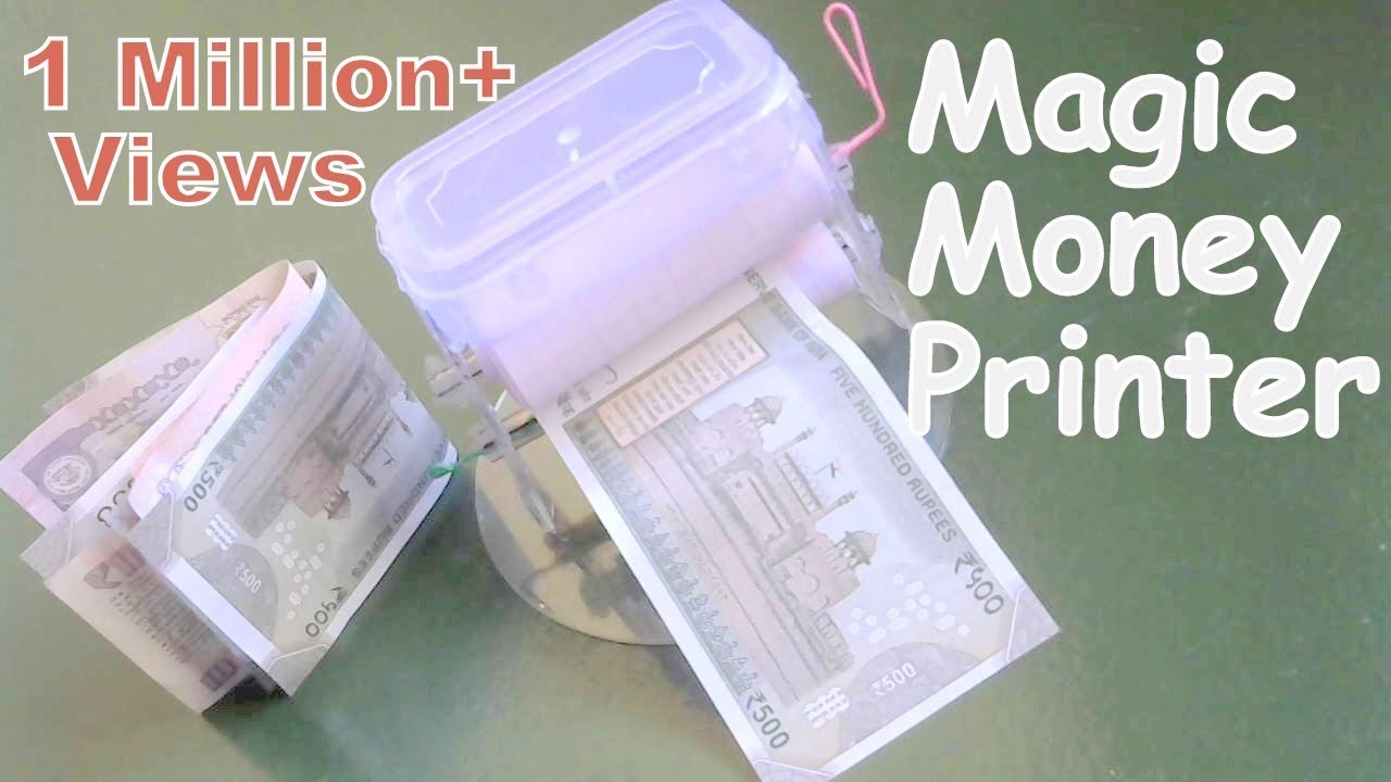 How To Make Money Printer ( Fun Magic Trick | Built From Scrap) - YouTube