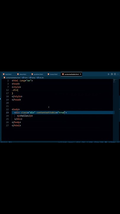 How to use contenteditable attribute in project | edit website page - YouTube