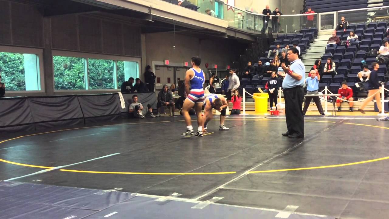 2015 SFU Invitational: 74 kg Matt Aguigui vs. Shawn Daye-Finley - YouTube