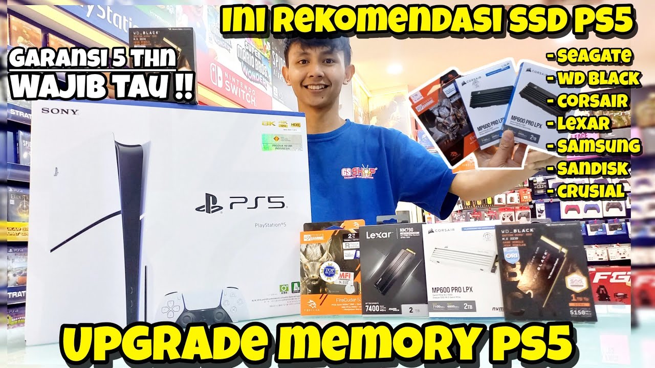 UPGRADE MEMORY PS5 | beli ssd murah untuk ps5, | cara upgrade memory ...