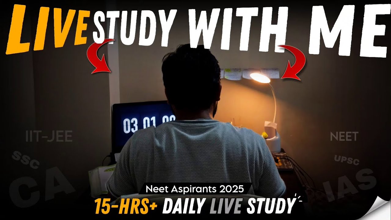 Study with me Live 📖| Make Your EVERYDAY Productive🫰| 213 Days Left ...