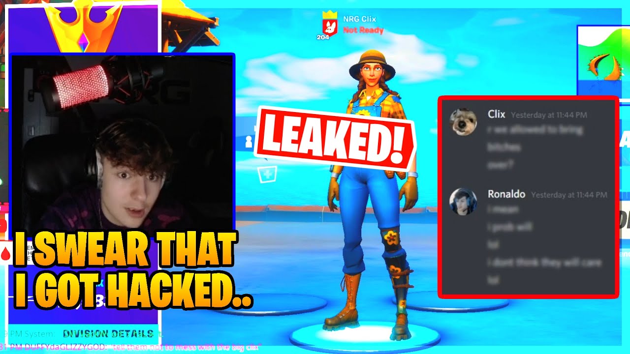 CLIX ACCIDENTALLY *LEAKS* HIS DISCORD DM'S AND INSTANTLY REGRETS IT ...