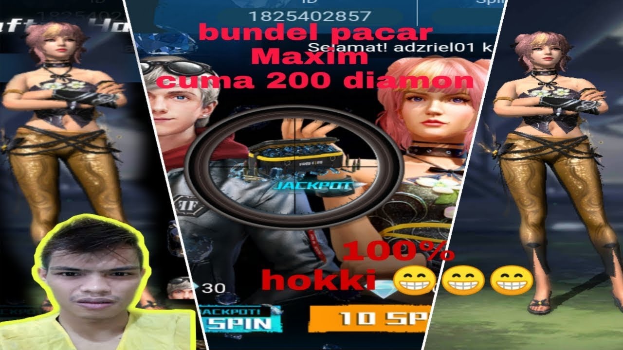 Jackpot terbaru free fire auto borong bundle inking affection cuma ...