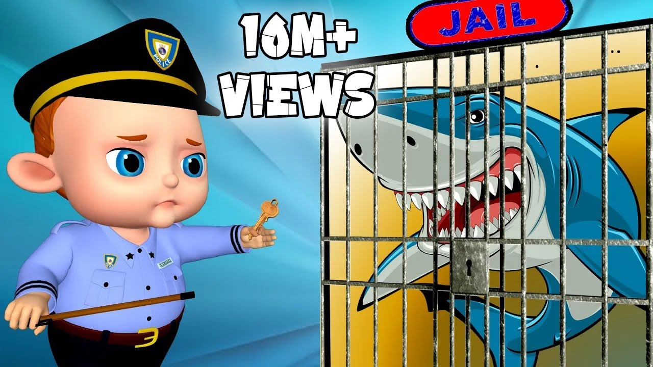 Baby Shark Jailbreak | Police Rescue Dory Shark Family |Nursery Rhymes ...