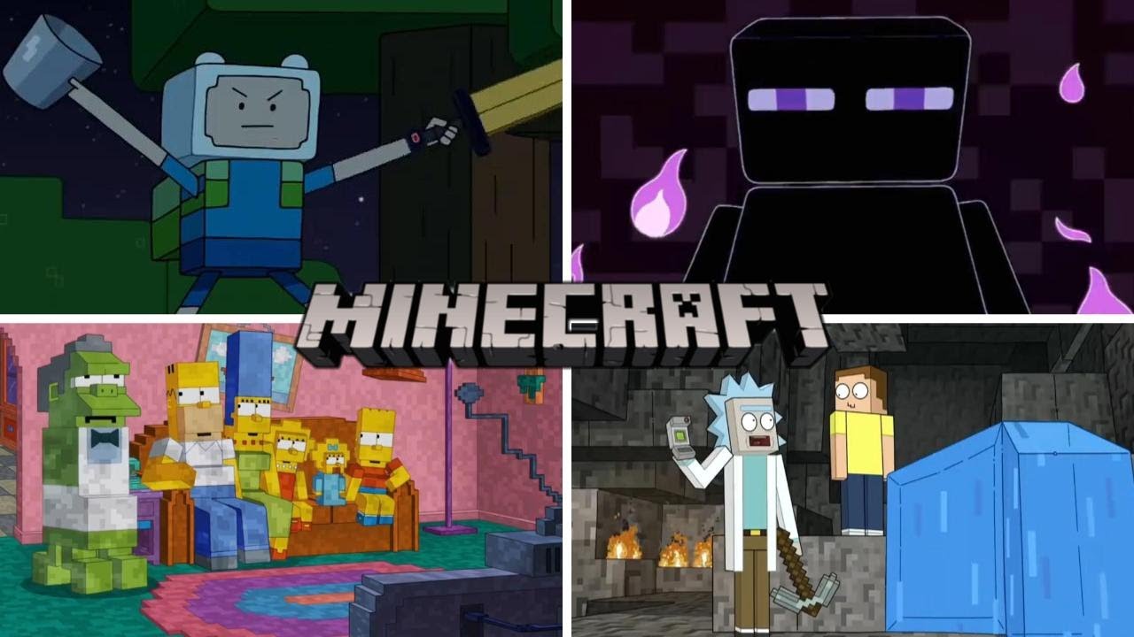 REFERENCIAS A MINECRAFT EN SERIES ANIMADAS - YouTube