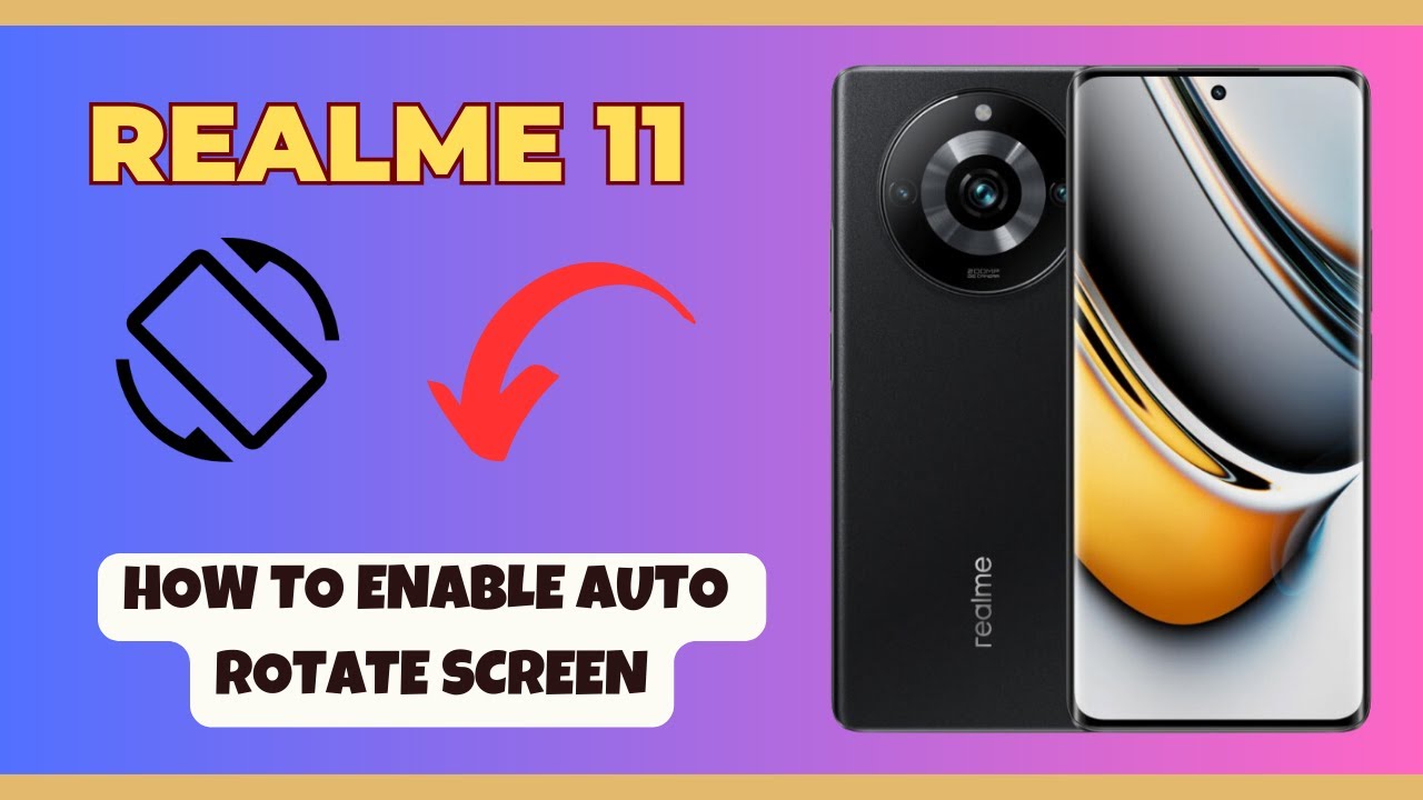 Realme 11 Auto Rotate Screen || How to enable auto rotate screen || How ...