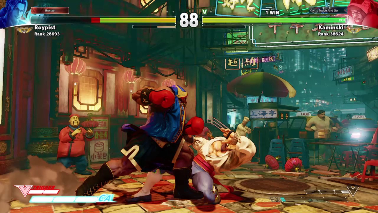My dash punch canceling on block practice is paying off - YouTube