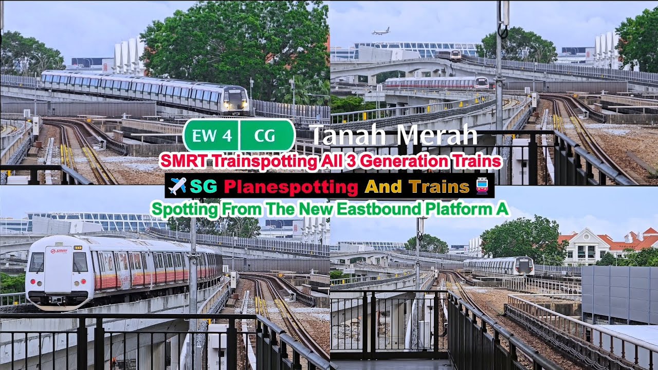 [Planespotting-Trainspotting] SMRT EWL-CGL In Action At EW4 Tanah Merah ...
