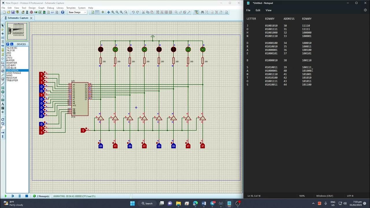 6116 SRAM FULL NAME INPUT OUTPUT - YouTube