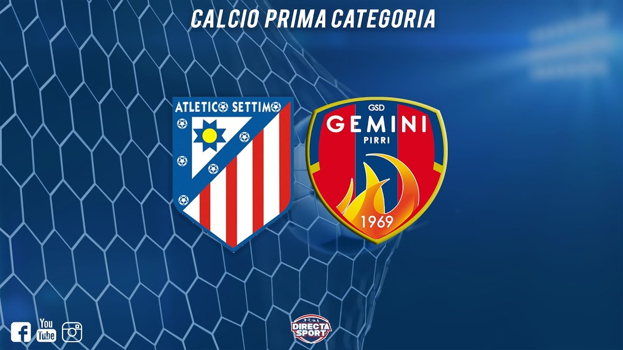 Calcio 1° Categoria - Atletico Settimo - Gemini Pirri (2-1) - YouTube