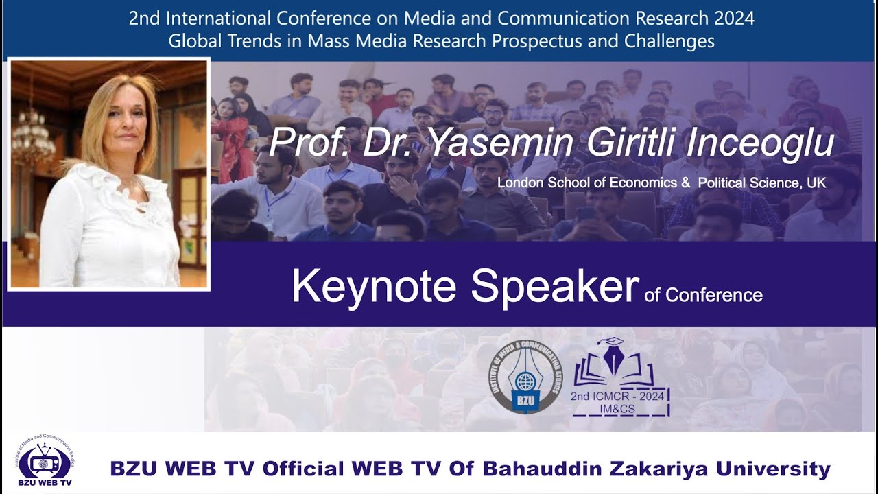 Prof. Dr. Yasemin Giritli Inceoglu | keynote Speech | 2nd ICMCR BZU ...