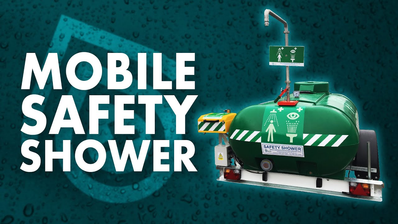Mobile Safety Shower | AQUA SAFETY SHOWERS - YouTube