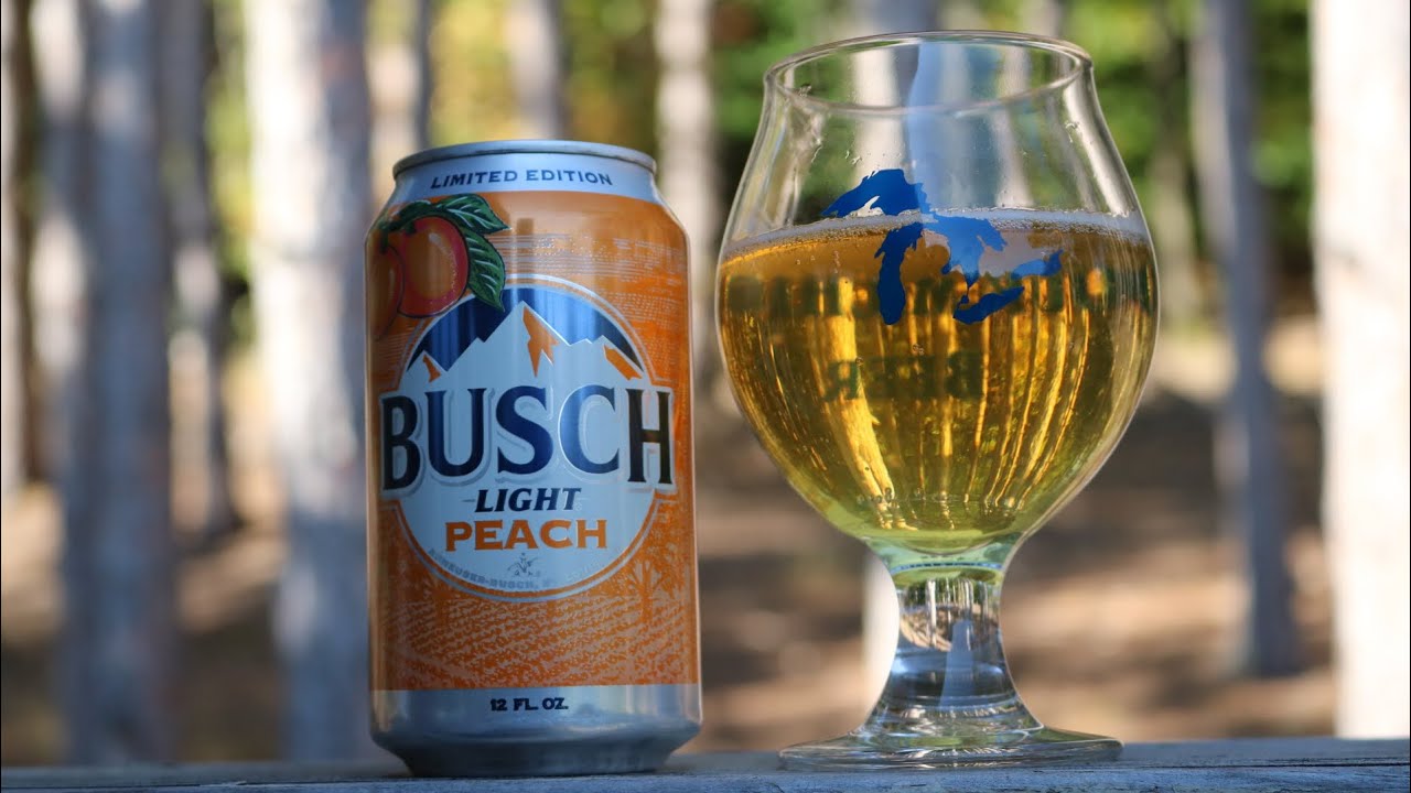 Busch Light PEACH|FULL REVIEW|TOO MUCH HYPE?! - YouTube