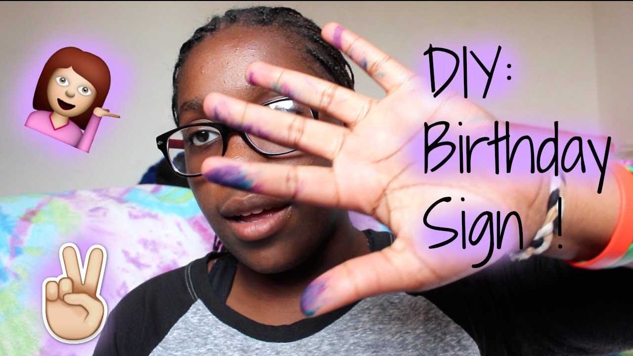 DIY: Birthday Signs - YouTube