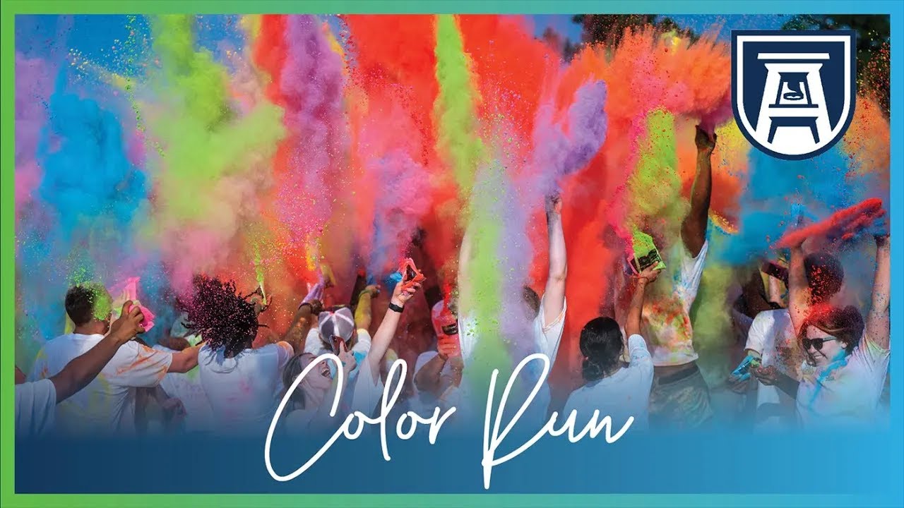 Running into a Rainbow | Augusta University's Color Run 2023 - YouTube