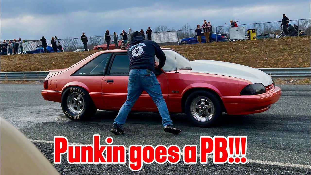 First TRACK day of the year!! Punkin catches fire in the staging lanes ...