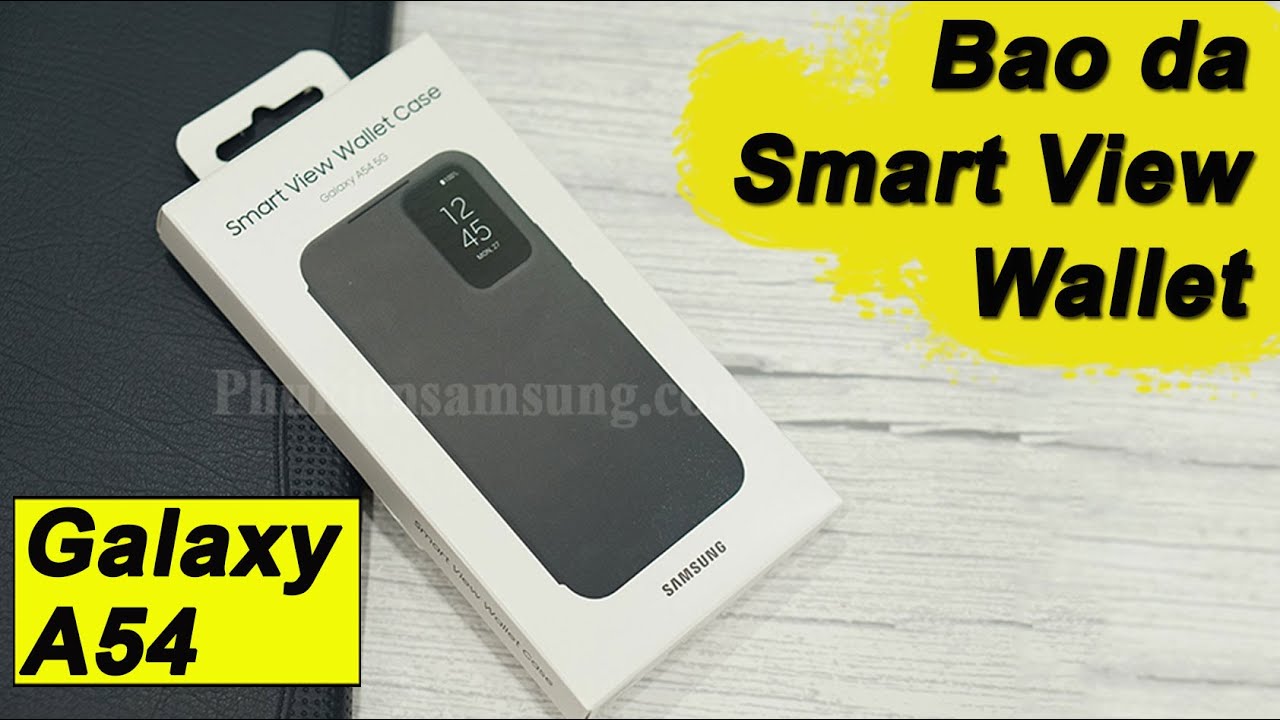 Galaxy A54 - Bao da Smart View Wallet - Official Samsung A54 Case ...
