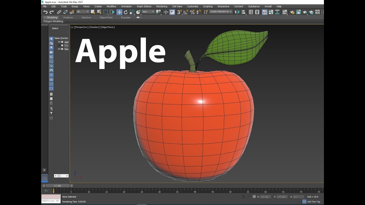 Apple Modeling tutorial. - YouTube