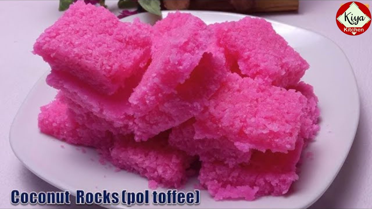 Sweet & Yummy Coconut Rocks (Pol Toffee) | Tea / Coffee Time delight ...