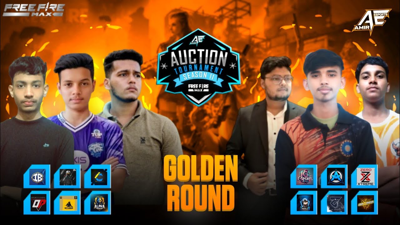 Live Golden Round Matches || Auction S-11 || Free Fire Max by Amir ...