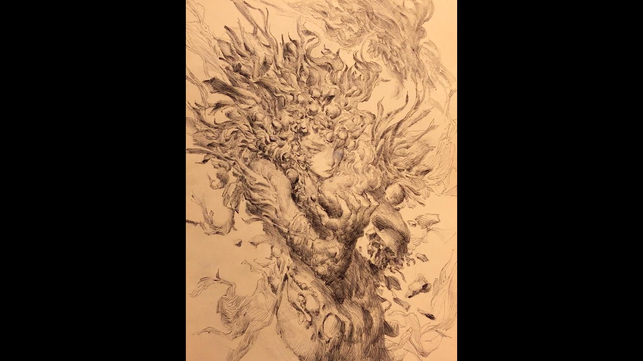 Flower / speed drawing / 4h - YouTube