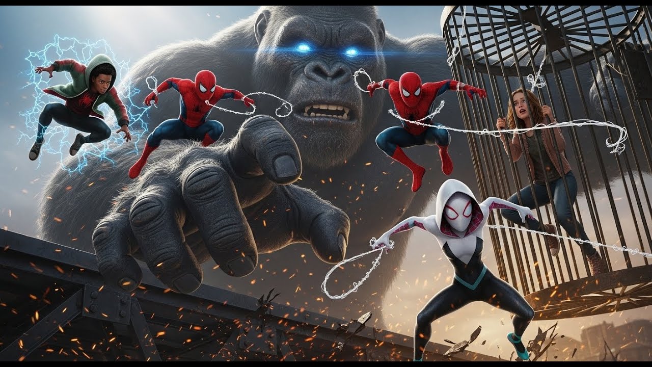 Ultimate Clash: Spider-Man Team Confronts King Kong - YouTube