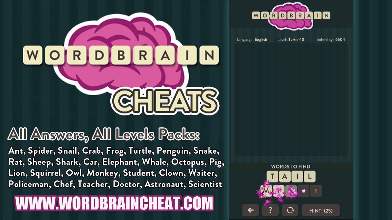 WordBrain Turtle 10 Cheats | WordBrain Cheats | Turtle 10 Answer - YouTube