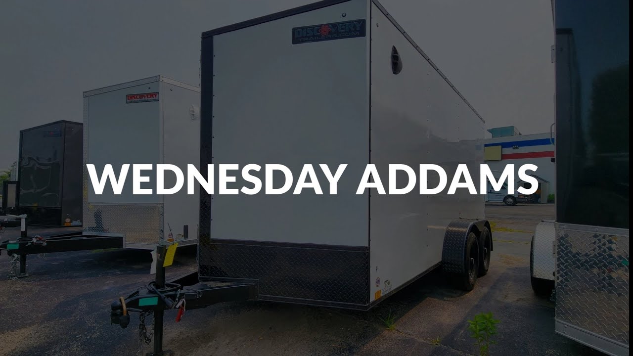 7'x14' Discovery Cargo Trailer (Wednesday Addams) - YouTube