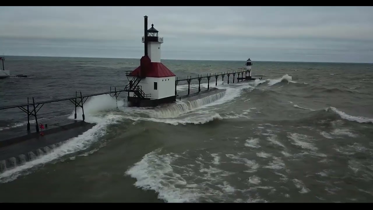 Huge Waves Hitting Lighthouse Massive Rogue Wave Hits Lighthouse. For